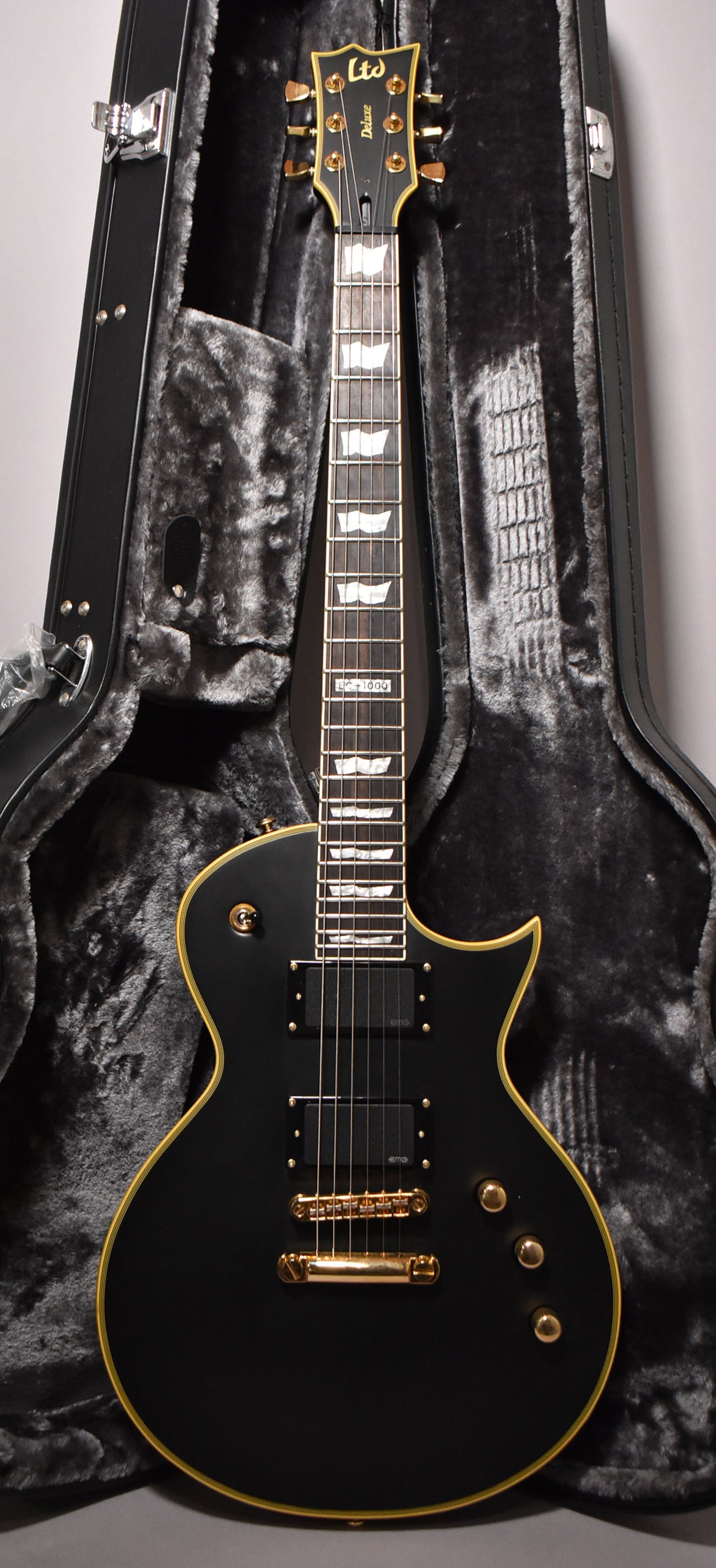 2015 ESP LTD EC-1000 Deluxe Vintage Black w/HSC – Imperial Vintage Guitars